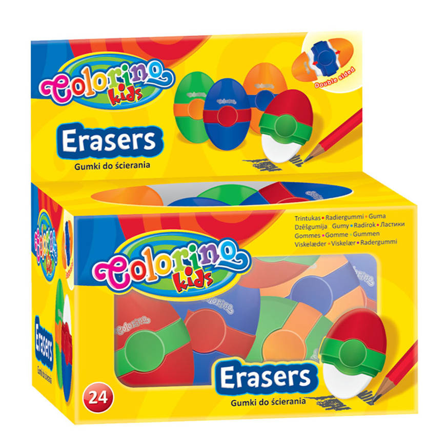 Sharpener with eraser 2in1 39729PTR - Writing materials \ Rubber ...