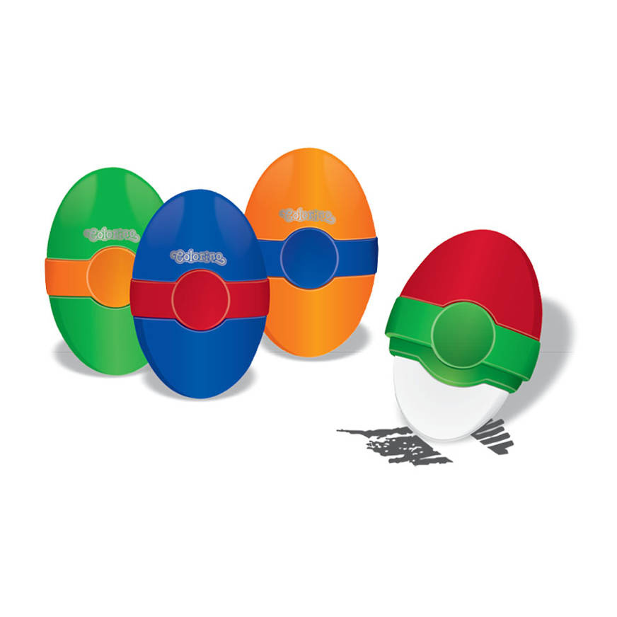 Sharpener with eraser 2in1 39729PTR - Writing materials \ Rubber ...