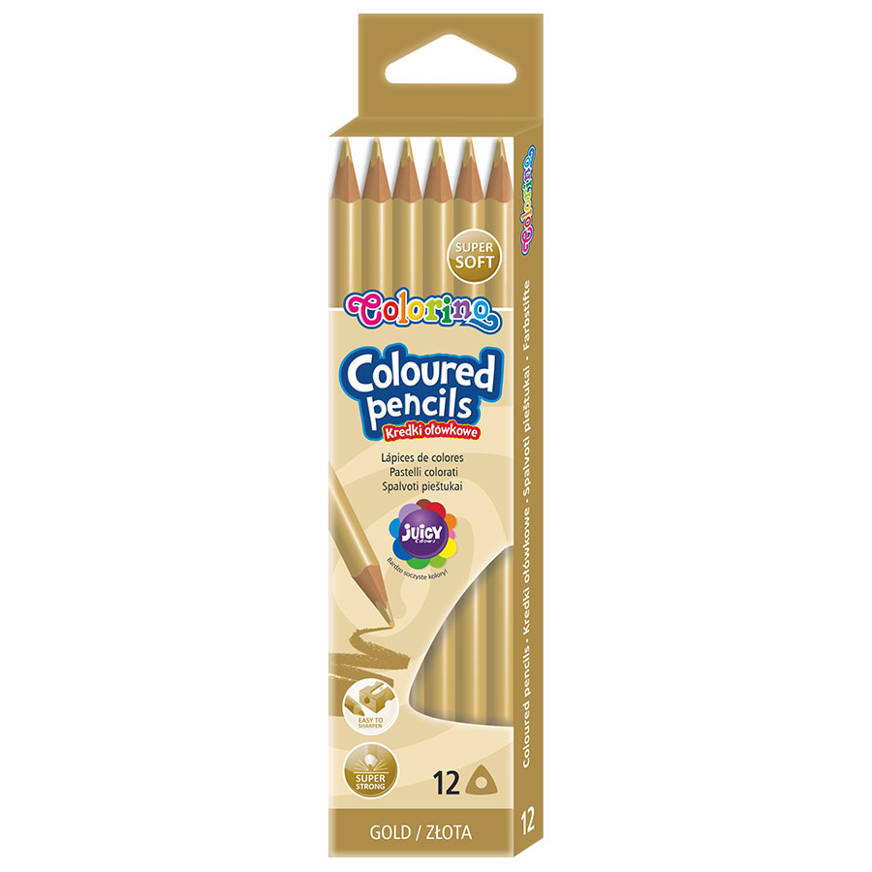 Triangular coloured pencils 12 colours Colorino Kids 51828PTR - Writing ...